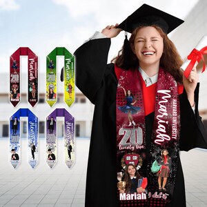 Personalized Graduation Stole, Custom Graduate Stoles 72in, Graduation ...