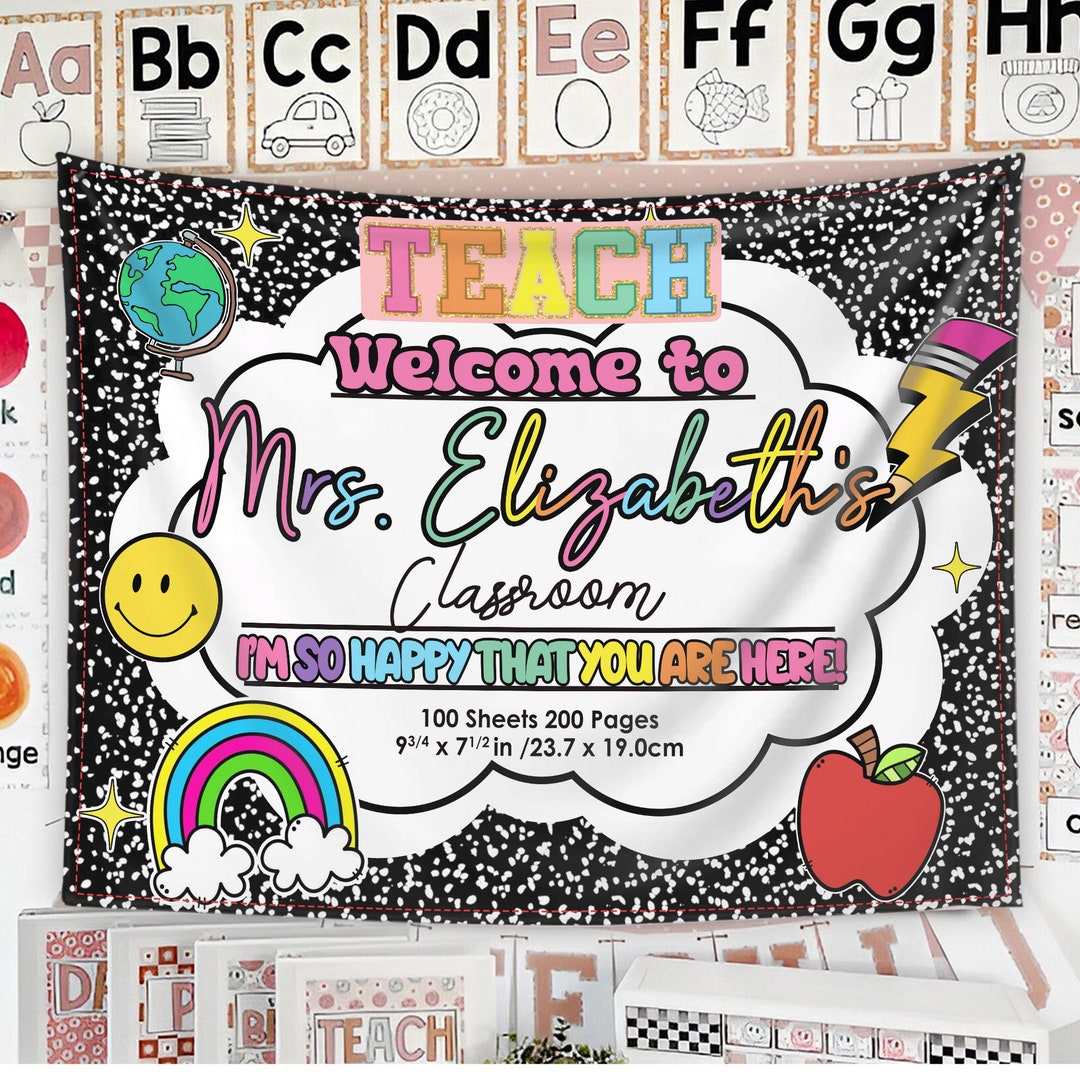 Custom Classroom Tapestry, Classroom Decor, Classroom Composition ...