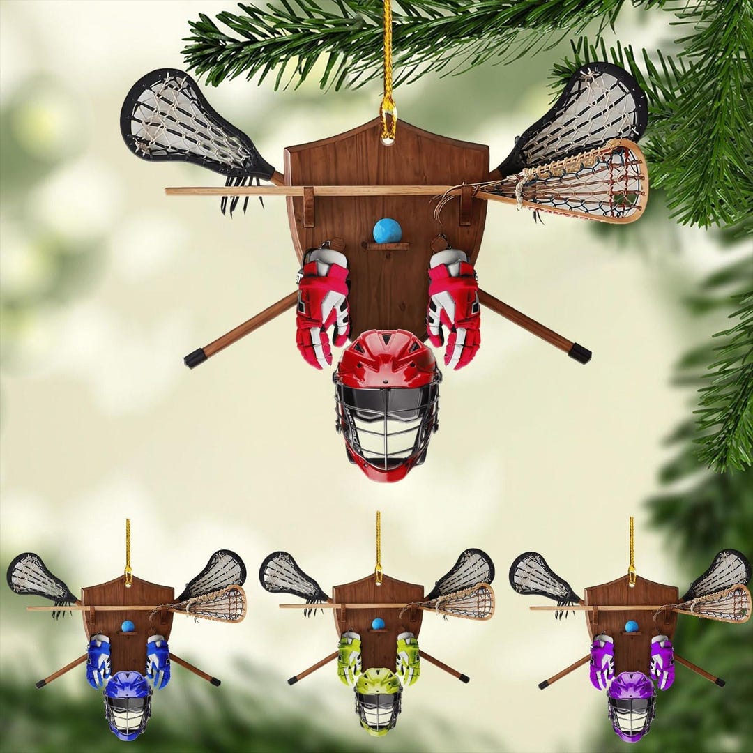 Personalized Lacrosse Ornament, Lacrosse Christmas Ornament, Christmas ...