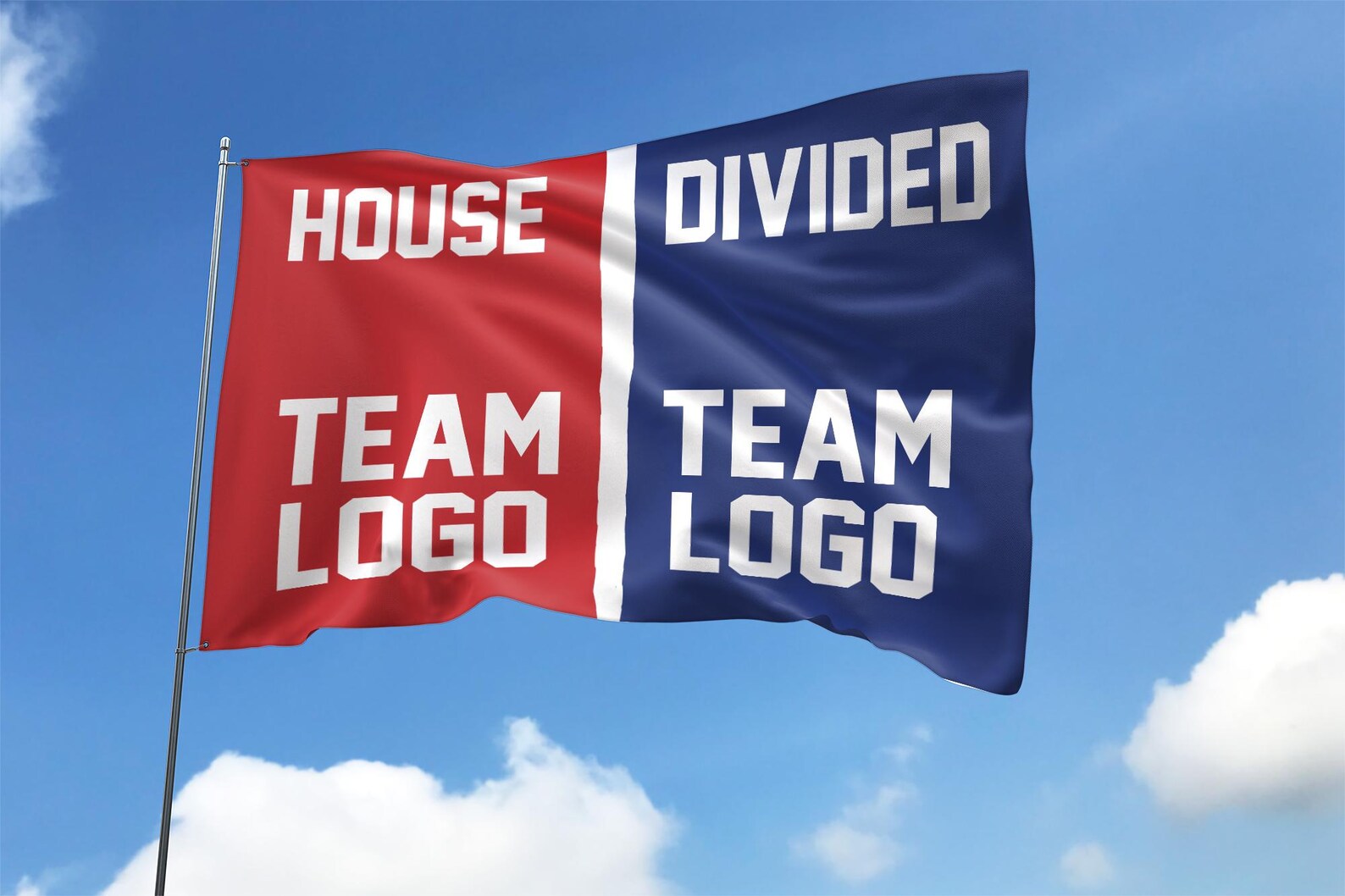 Custom House Divided Flag 3x5ft, College Football, College Flag ...