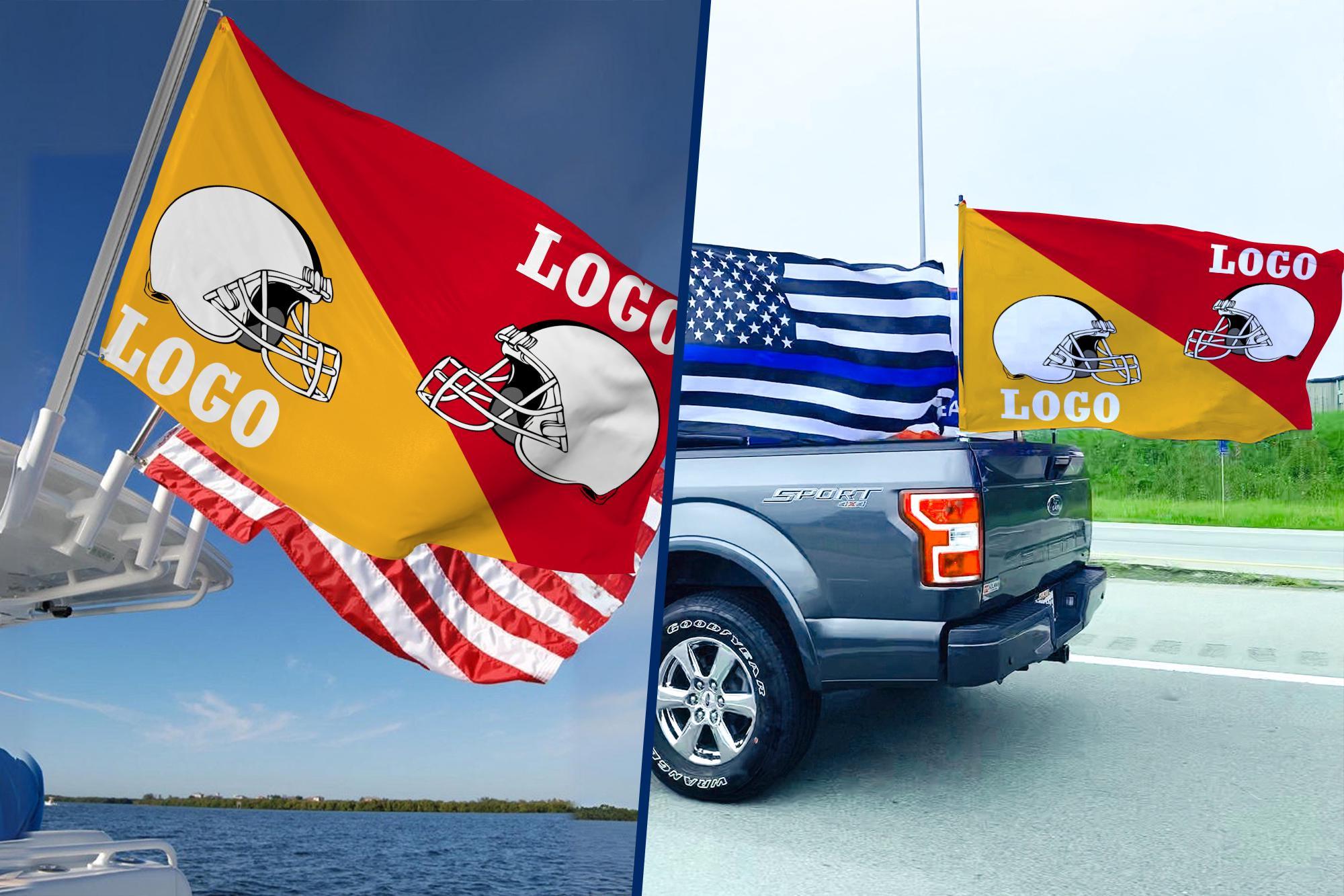 Custom House Divided Flag 3x5ft, College Football, College Flag ...
