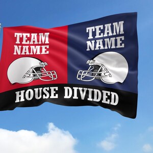 Custom House Divided Flag 3x5ft, College Football, College Flag ...