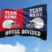 Custom House Divided Flag 3x5ft, College Football, College Flag ...