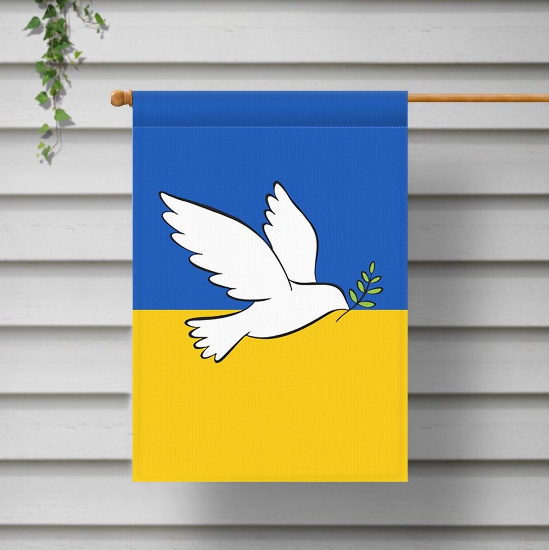 We Stand With Ukraine Flag - Support Ukraine Flag, Sunflower Design ...