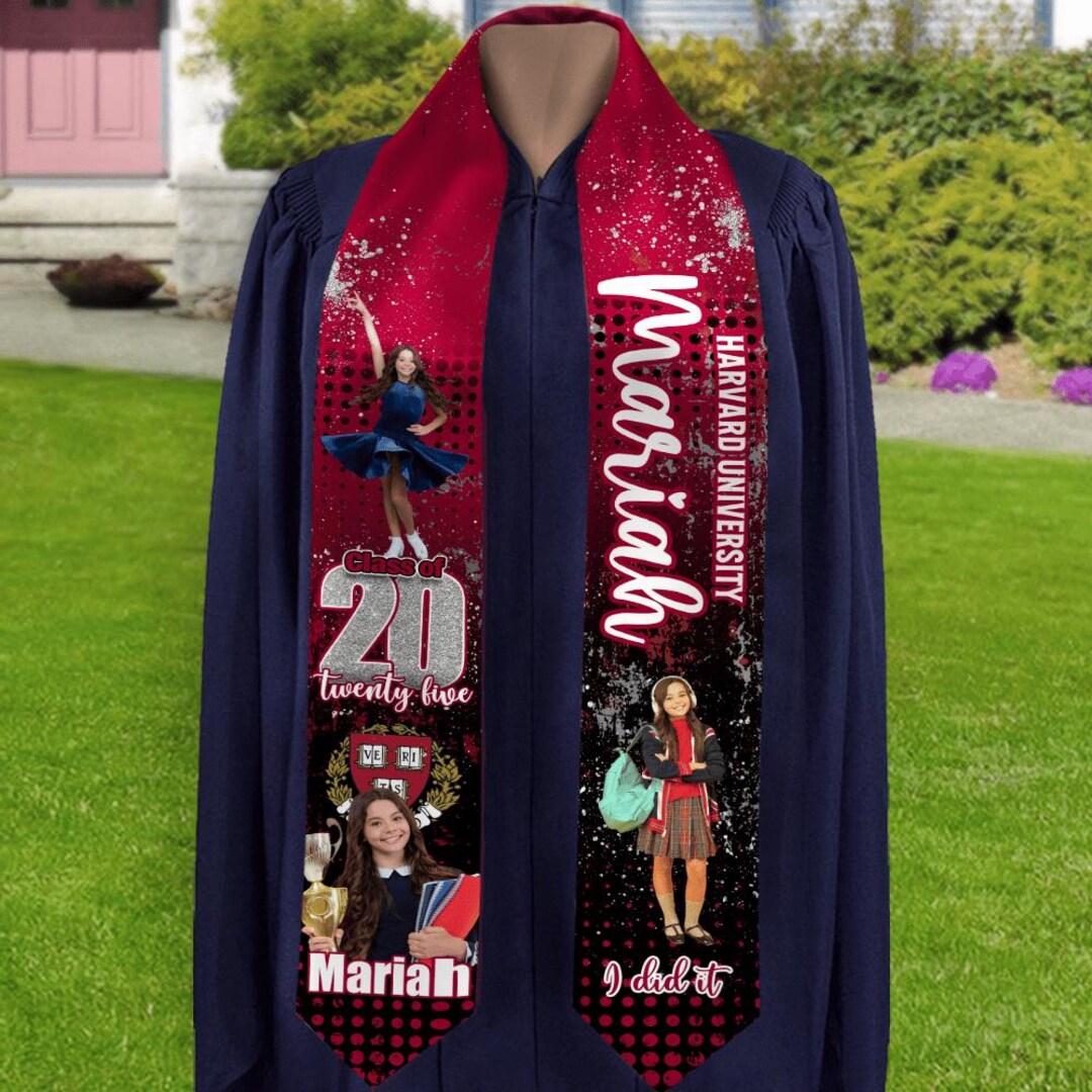 Personalized Graduation Stole, Custom Graduate Stoles 72in, Graduation ...