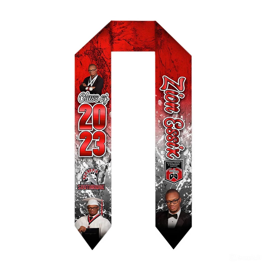 Personalized Graduation Stole, Custom Graduate Stoles 72in, Graduation ...