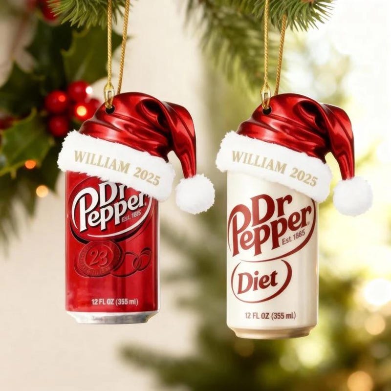 Custom Dr Pepper Ornament - Etsy