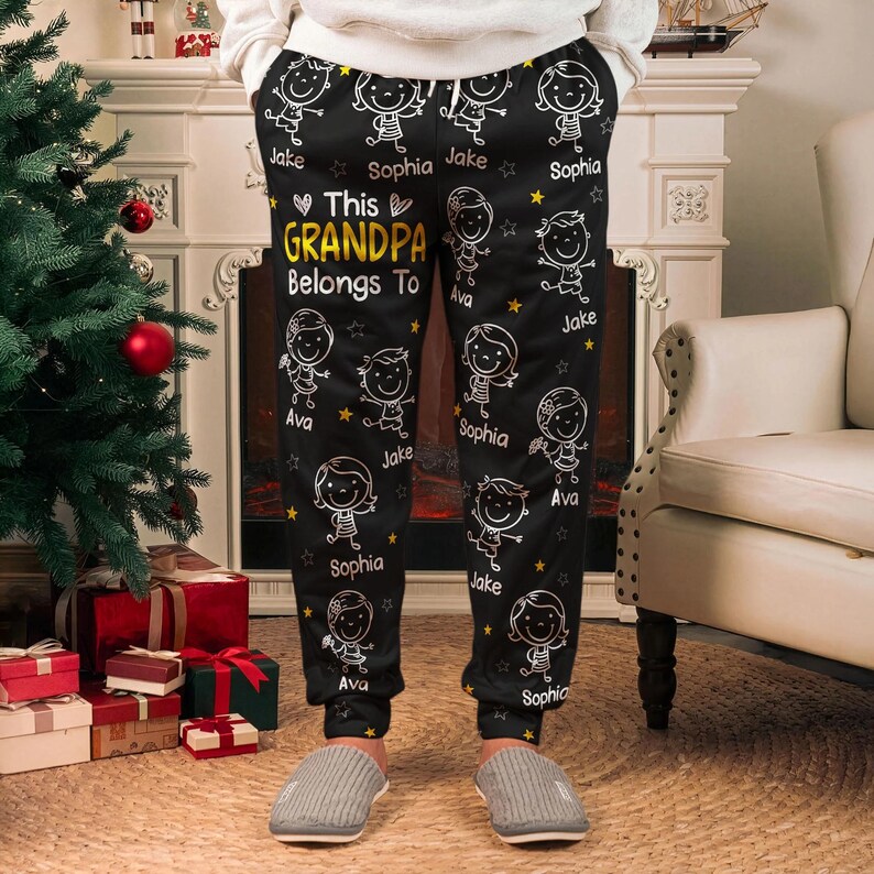 Custom Grandma Belongs to Pajama Pants, Grandpa Belongs to Pajama Pants ...