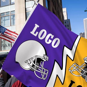 Custom House Divided Flag 3x5ft, College Football, College Flag ...