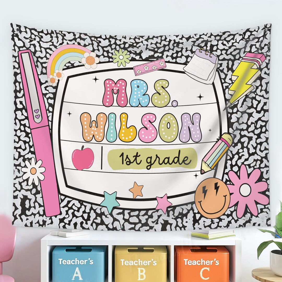 Custom Classroom Tapestry, Classroom Decor, Classroom Composition ...