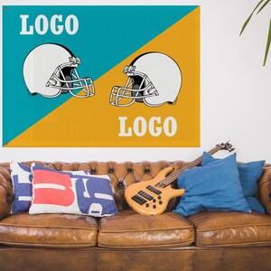 Custom House Divided Flag 3x5ft, College Football, College Flag ...