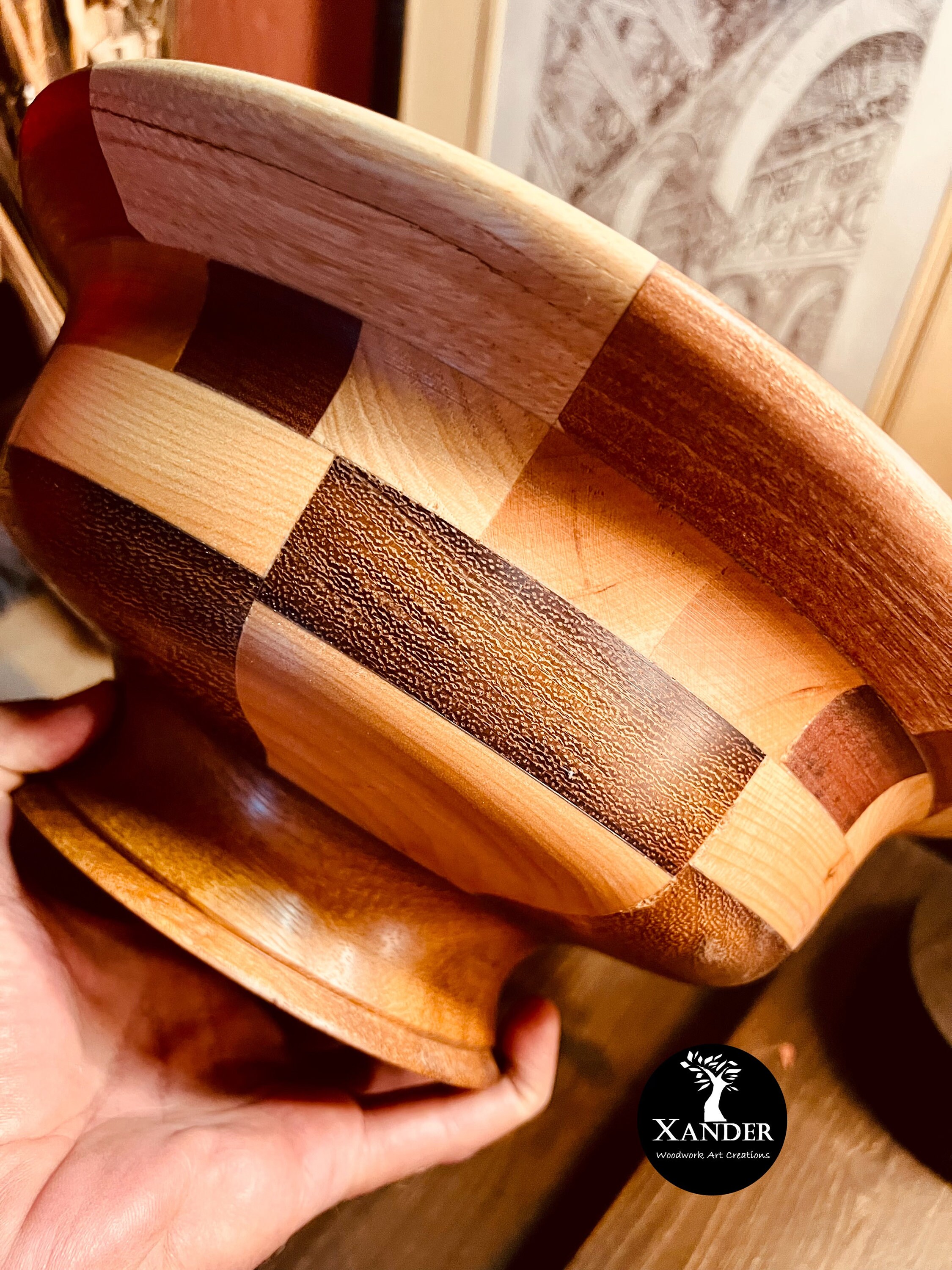 Handmade Segmented Wooden Bowl larbow - Etsy