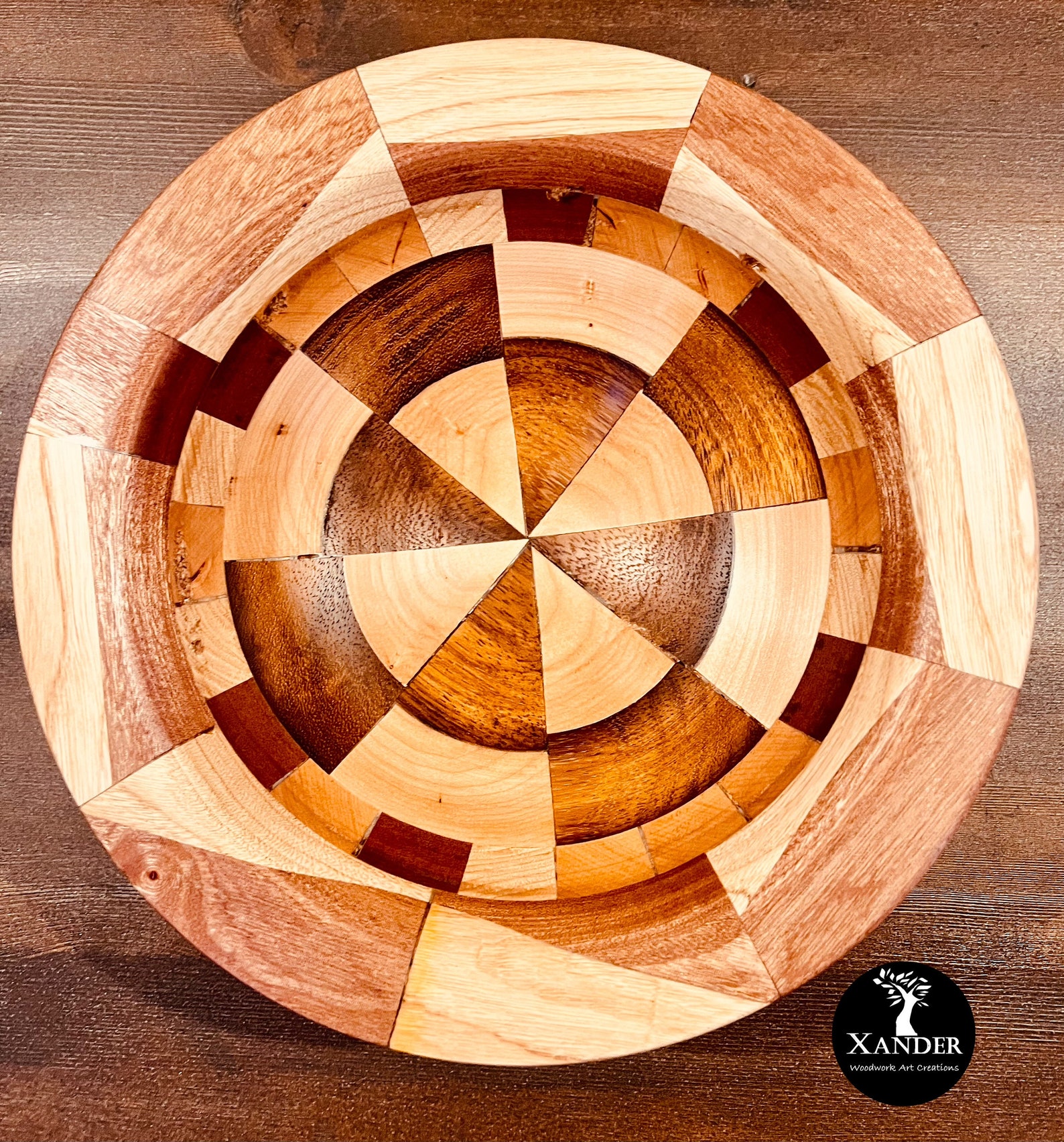 Handmade Segmented Wooden Bowl larbow - Etsy