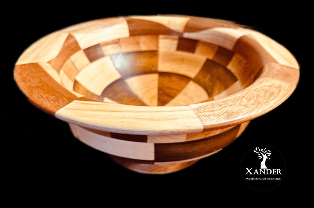 Handmade Segmented Wooden Bowl larbow - Etsy