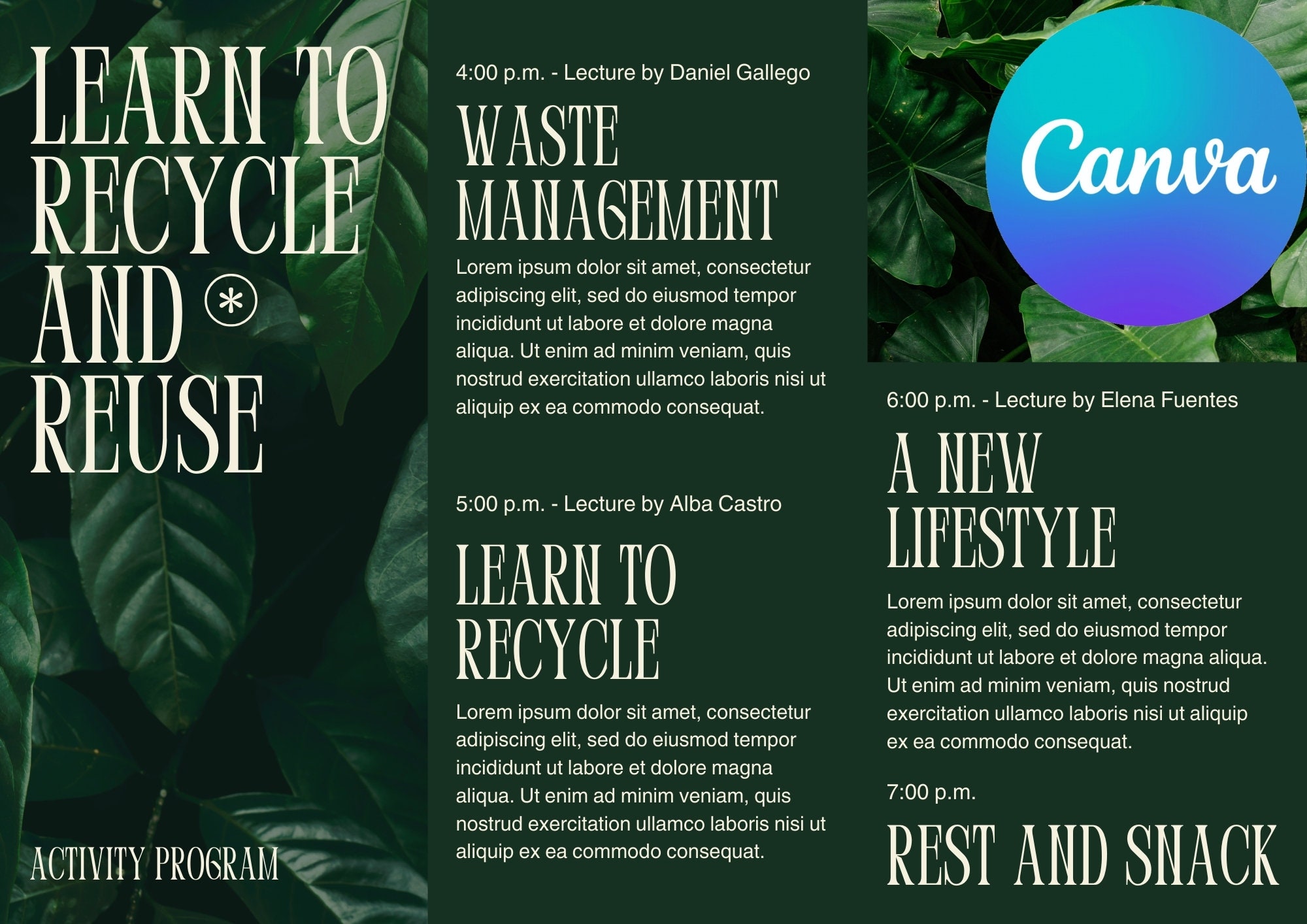 Eco-warrior Recycling & Waste Management Workshop Template, All Purpose ...