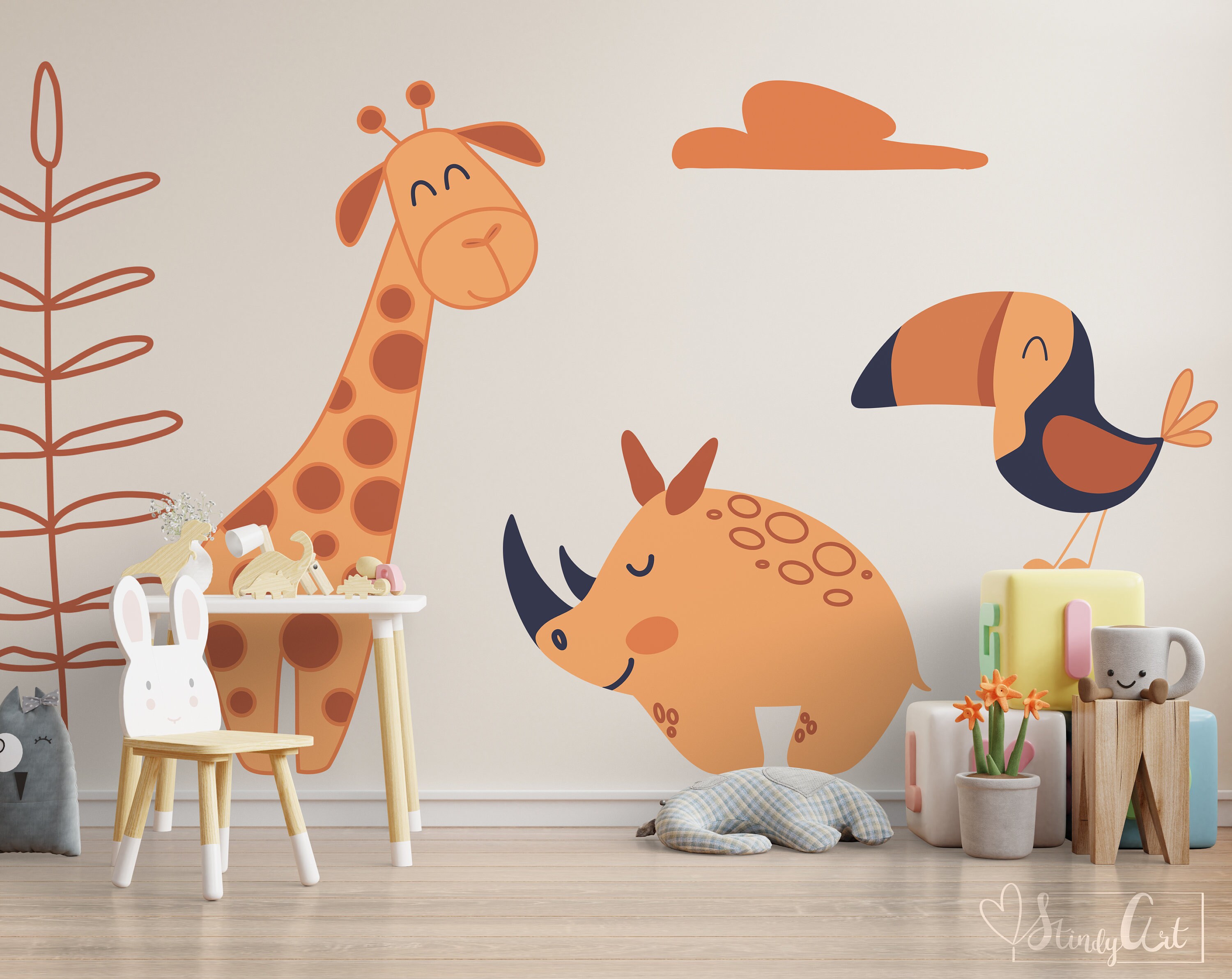 Baby Animals Svg Includes Baby Tiger Svg Ang Giraffe Svg, Zebra Svg and ...