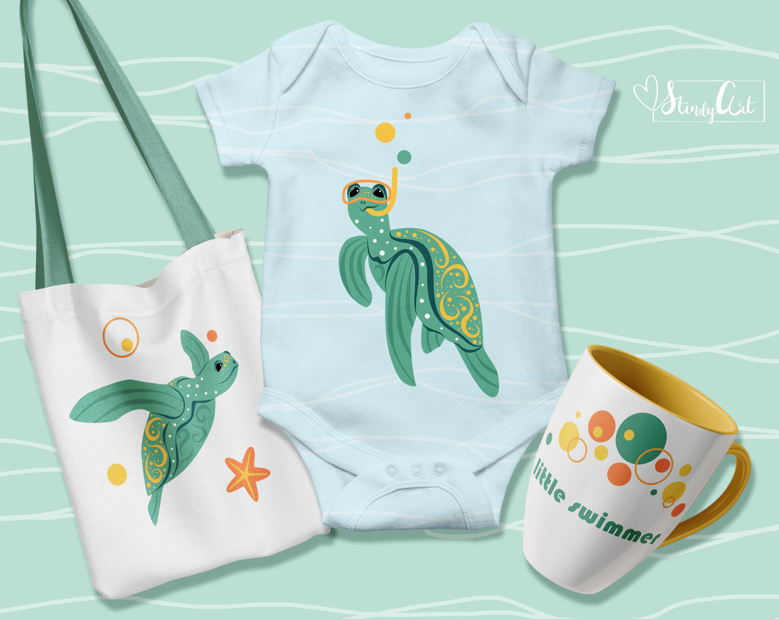 Sea Turtle Clipart Sea Turtle Svg and Turtle Clipart , Baby Animal Svg ...