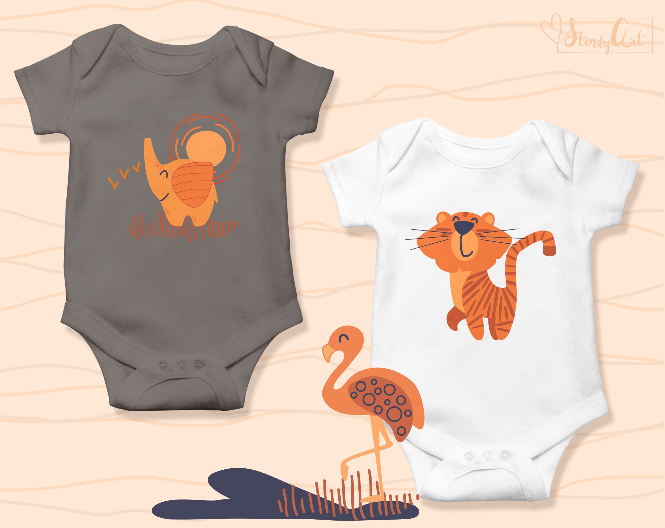 Baby Animals Svg Includes Baby Tiger Svg Ang Giraffe Svg, Zebra Svg and ...