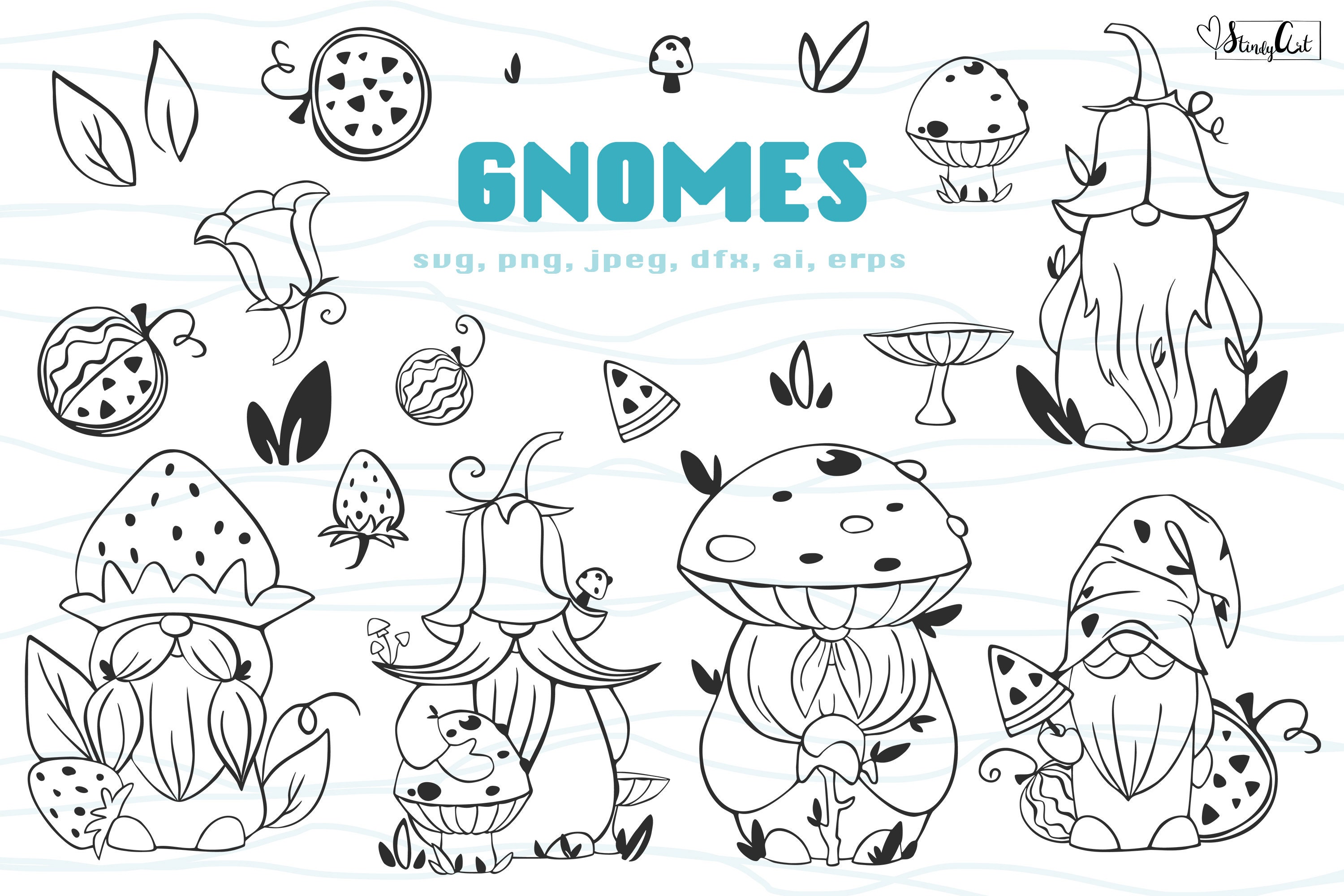 Gnome Ornament Svg Bundle Laser Cut Files Garden Gnome Svg Mashroom Svg Gnome Ornament Etsy