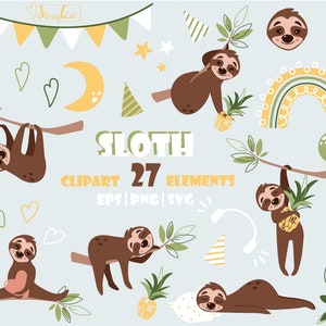 Sloth Svg for Cricut, Sloth Hanging Png for Sublimation Designs ...