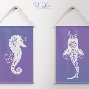 Boho Svg, Celestial Svg and Ocean Svg - Sea Turtle Svg, Narwhal Clipart ...