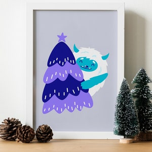 Christmas Yeti SVG Clipart, Snowflake Designs (digital Files) - Etsy