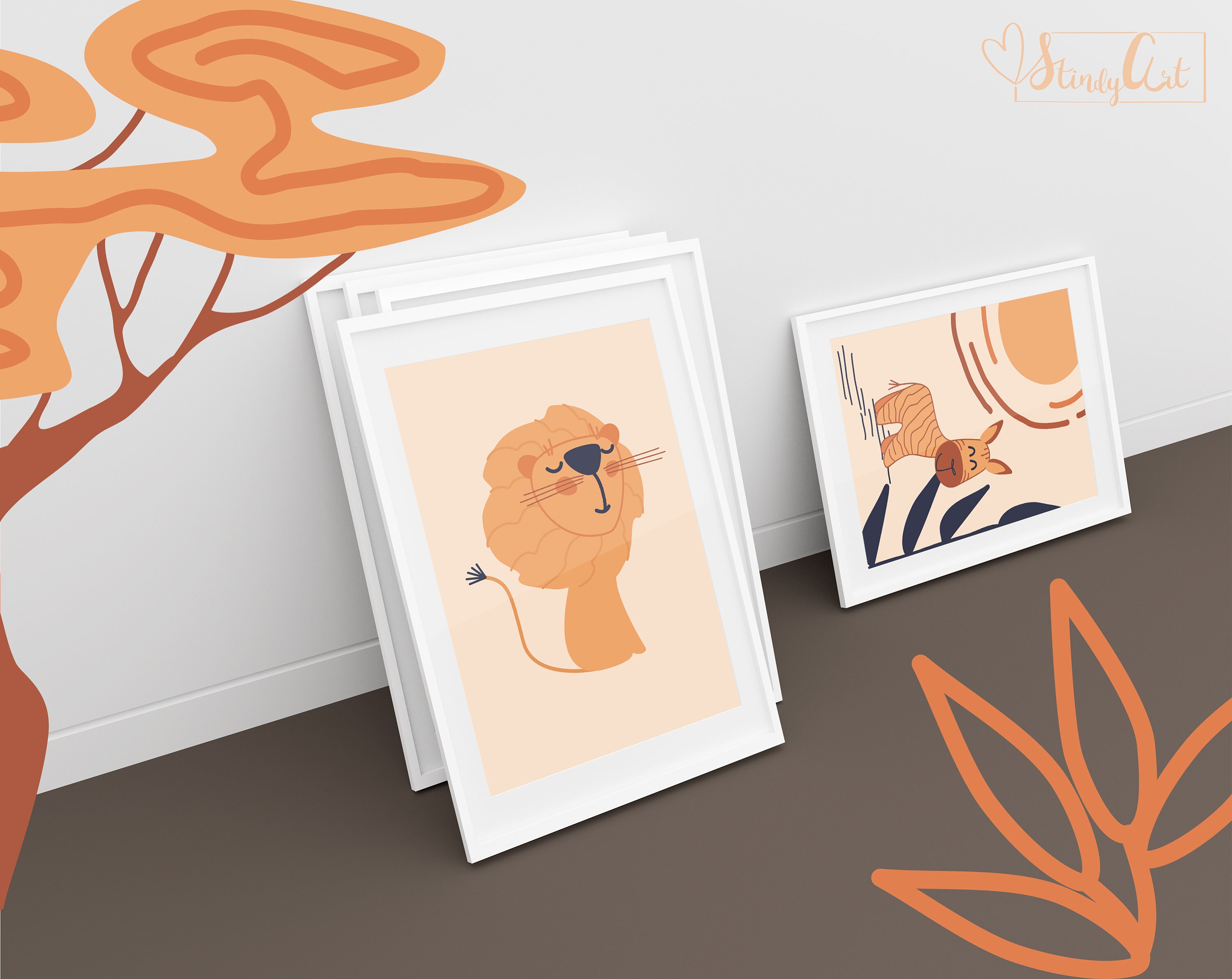 Baby Animals Svg Includes Baby Tiger Svg Ang Giraffe Svg, Zebra Svg and ...