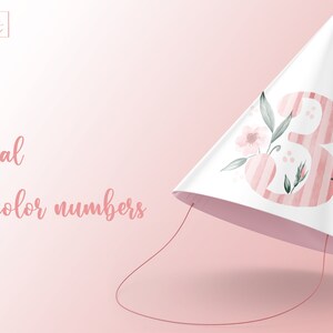 Watercolor Numbers Clipart With Flowers and Leaves, Floral Number Png ...