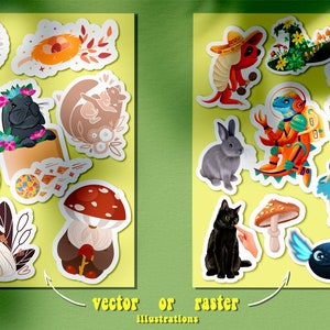 Custom Sticker Commissions Digital Cute Stickers Commission - Etsy