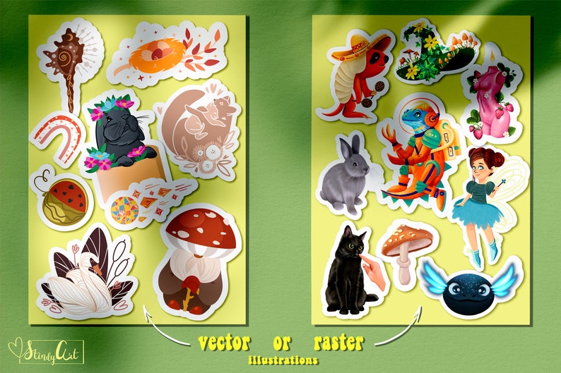 Custom Sticker Commissions - Digital Cute Stickers, Commission Stickers ...