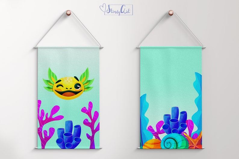 Axolotl Vector Files With Yellow Axolotl Clipart and Salamander Png ...