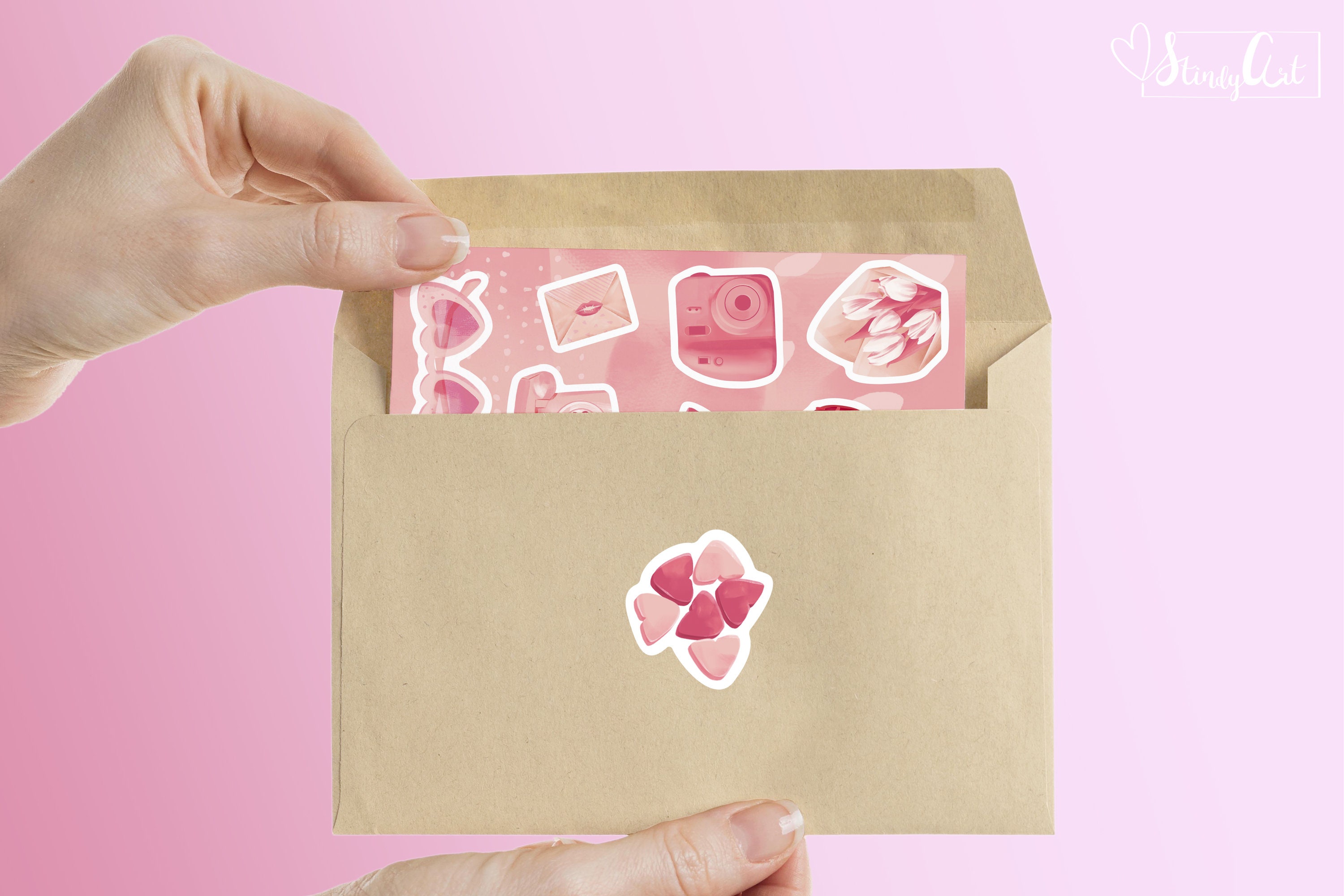 Pink Aesthetic Printable Sticker Sheet, Bujo Sticker Sheet, Barbie ...