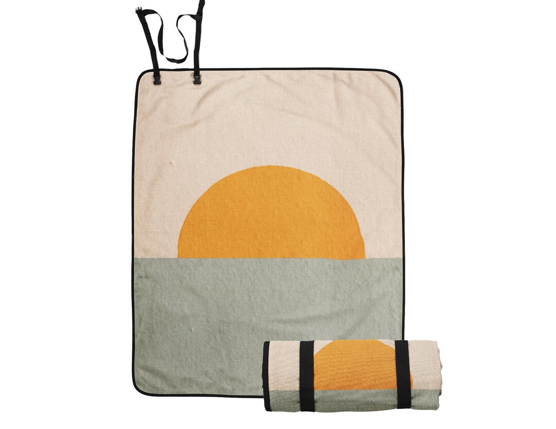 Rising Sun Picnic Blanket & Beach Blanket, Waterproof and Sandproof ...