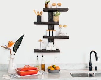 Stick on Wall Mount Spice Rack Modern Kitchen Organization - Etsy