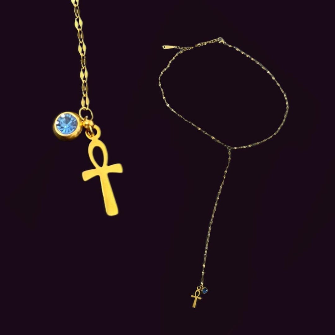 Rosary Style Ankh Necklace - Etsy
