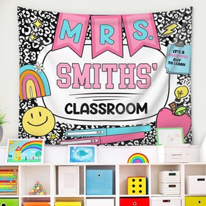 Custom Classroom Tapestry, Classroom Decor, Classroom Composition ...