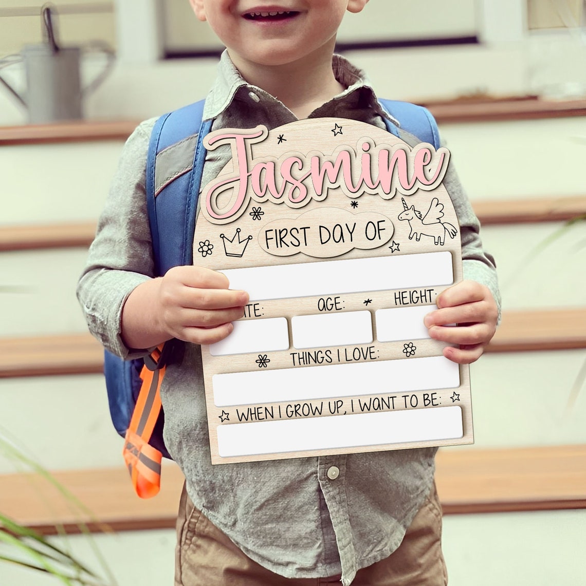 Back to School Sign, First Day of School Sign, Custom School Sign ...