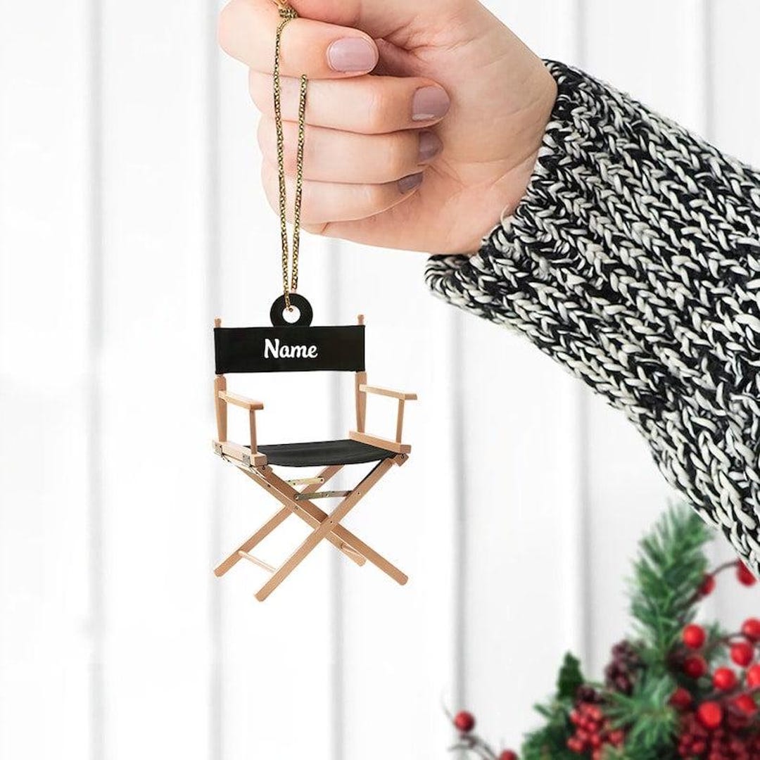 Personalized Director Chair Christmas Ornament, Director Chair Ornament ...
