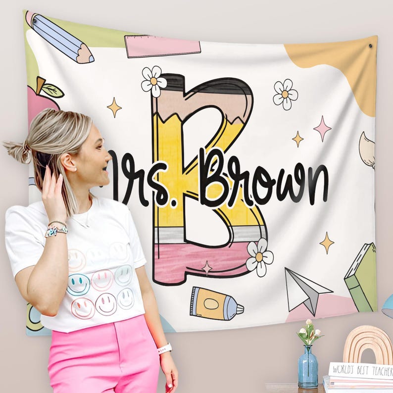 Custom Classroom Tapestry, Classroom Decor, Classroom Composition ...
