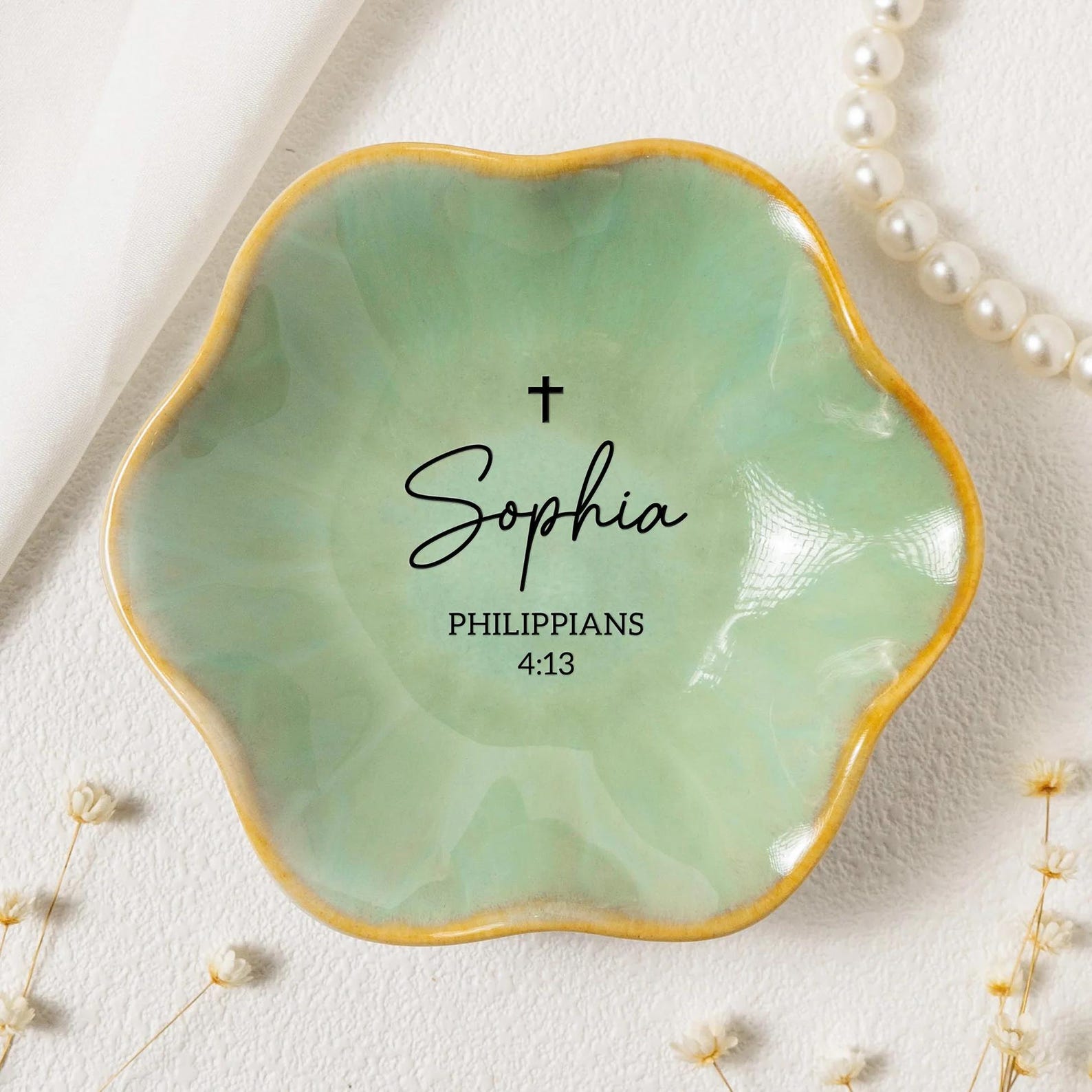 Personalized Favorite Bible Verse and Name Faith Ring Dish, Funny ...