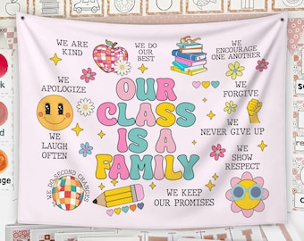 Classroom Tapestry, Classroom Decor, Classroom Banner, Teacher ...