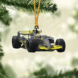 Personalized F1 Racing Car Christmas Ornament, F1 Racing Car Ornament ...