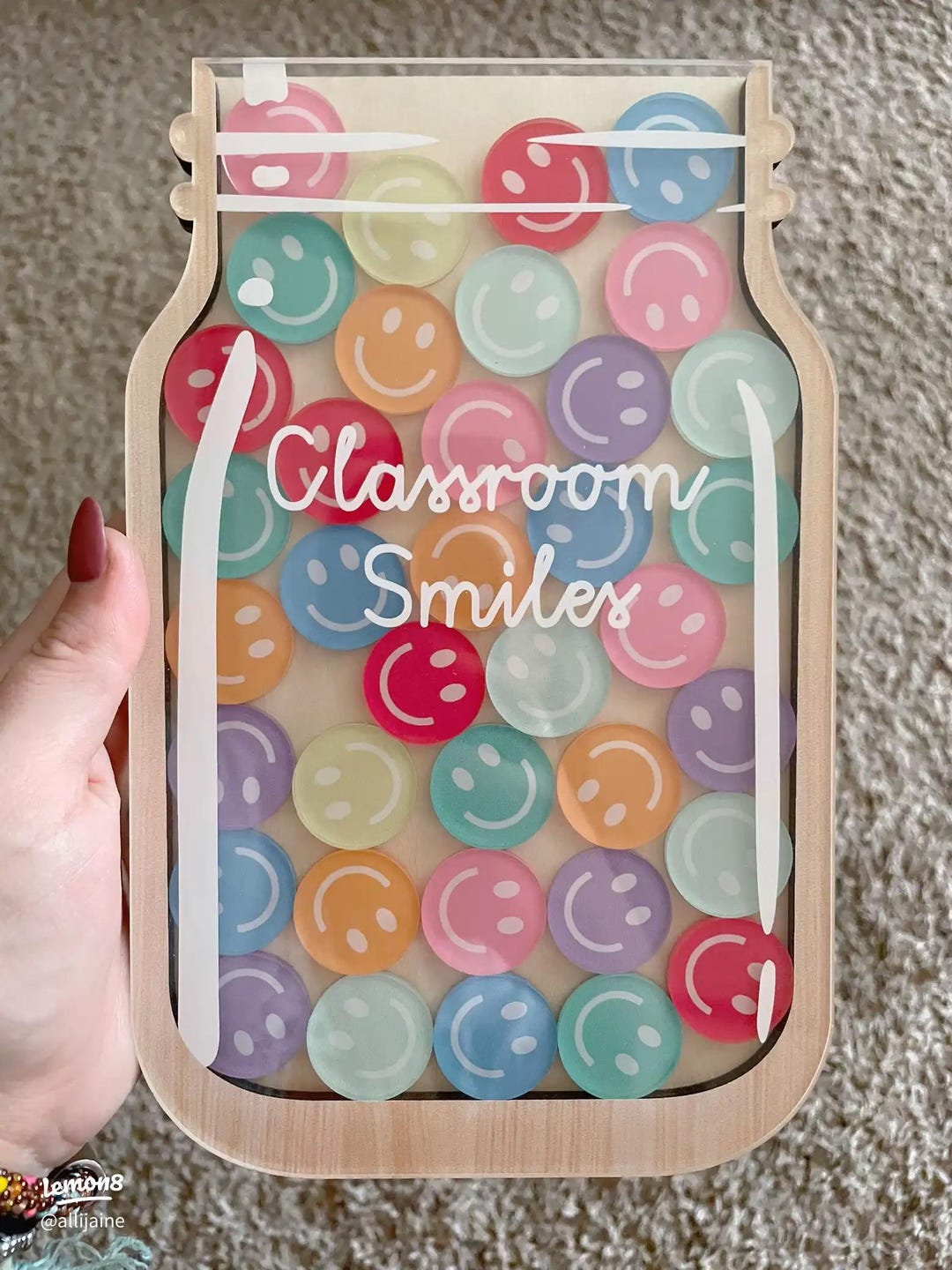 Custom Reward Jar Magnetic for Classroom, Teacher Reward Jar Gift ...