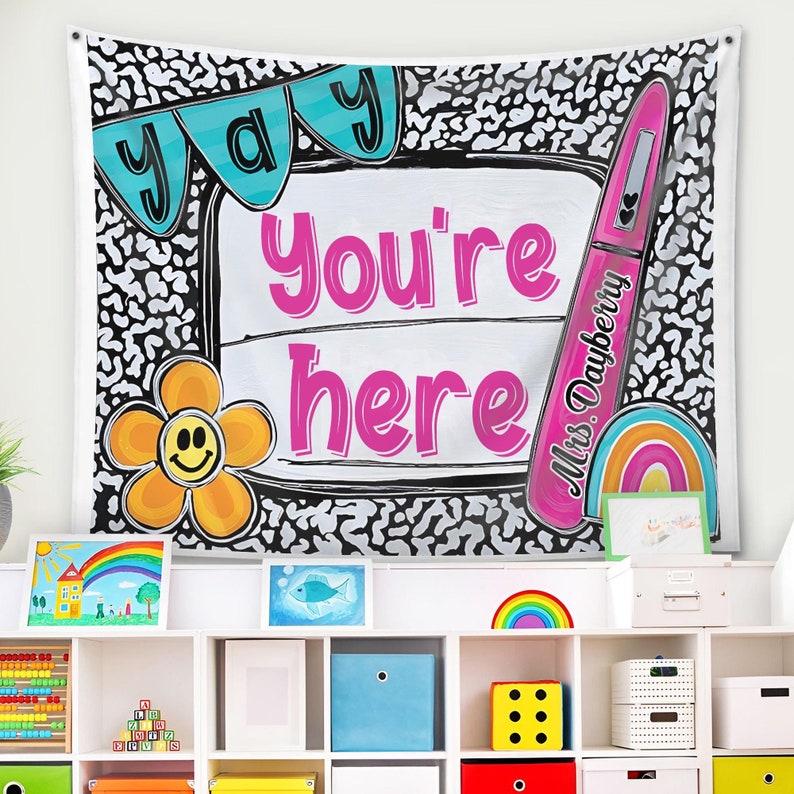 Custom Classroom Tapestry, Classroom Decor, Classroom Composition ...