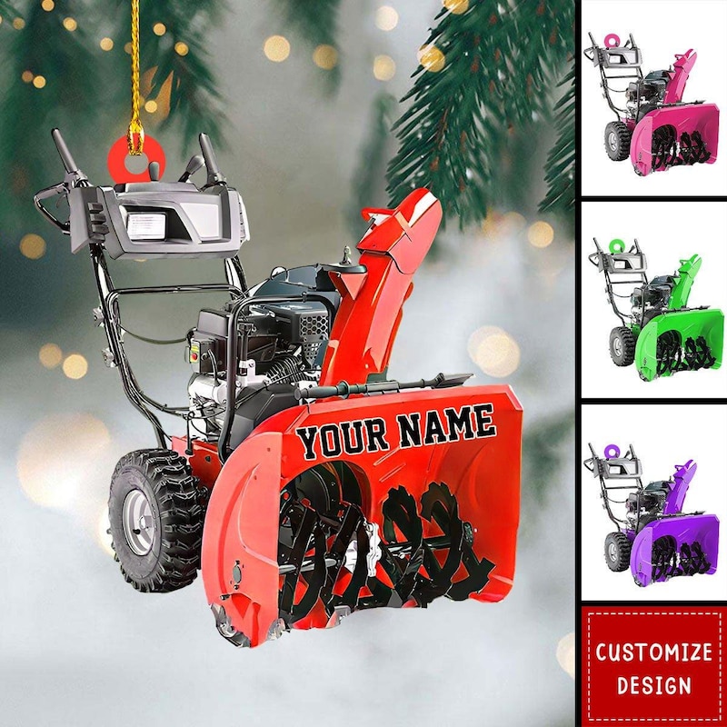 Snow Blower Tree Ornament - Etsy