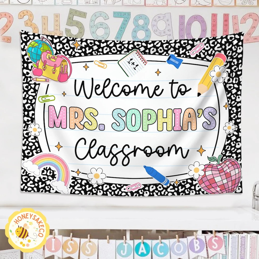 Custom Classroom Tapestry, Classroom Decor, Classroom Composition ...