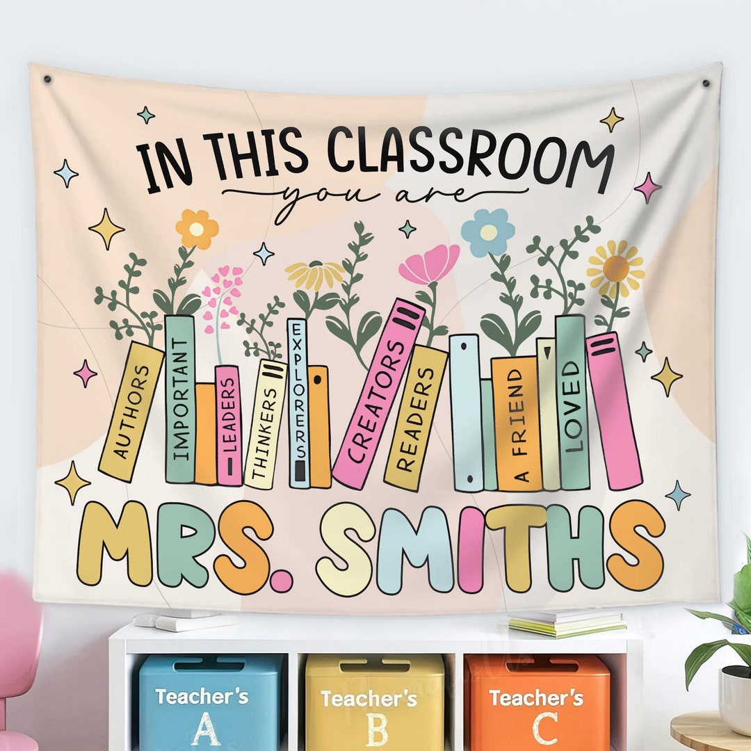 Classroom Tapestry, Classroom Decor, Classroom Banner, Teacher ...