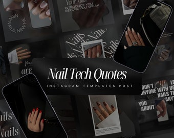 Nail Tech Instagram Templates Nail Artist Instagram Post Nail ...