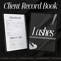 Lash Client Record Book - Client Record Book Lashes, Lash Tech Client ...