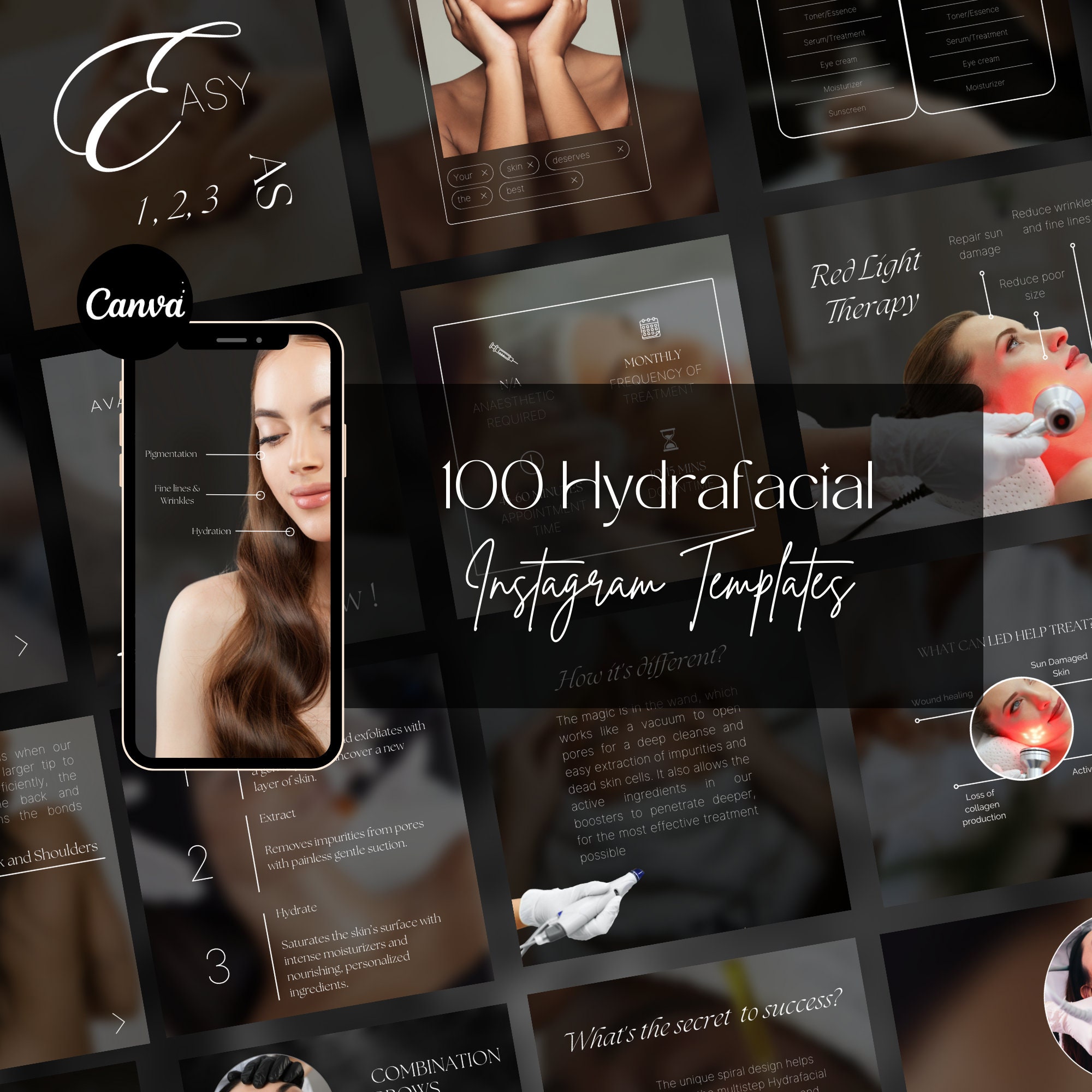 100 Hydrafacial Instagram Templates Skincare Instagram - Etsy Canada